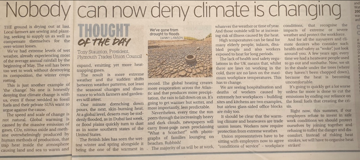 Heat Strikes not Heat Strokes – Emotional Climate